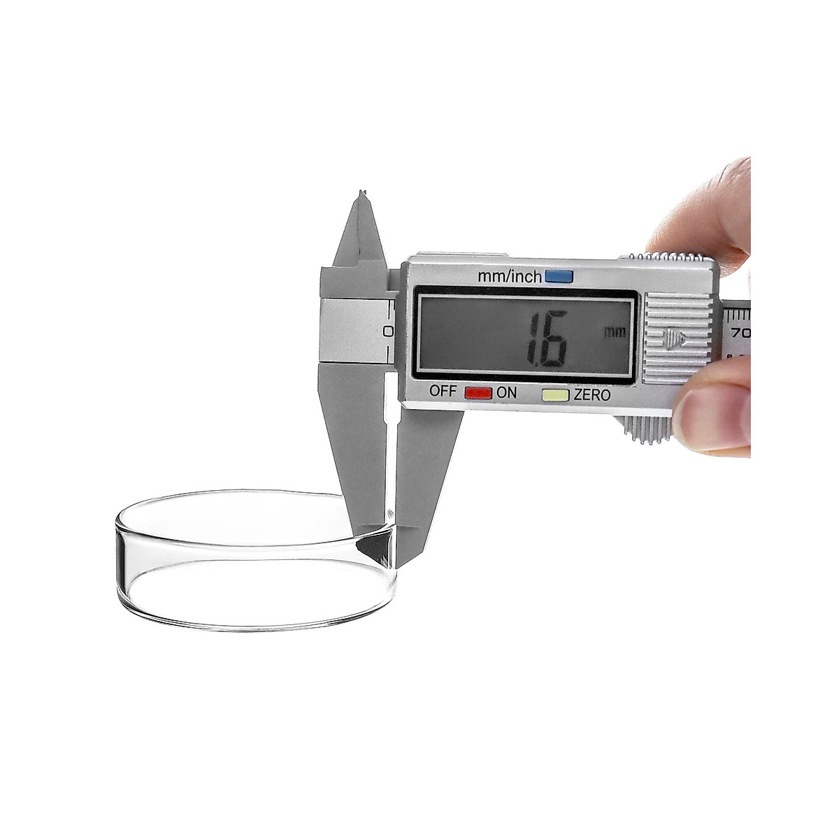 QWORK Glass Petri Dish Petri Plates with Lid, Thicken, 60mm x 18mm, 5 Pack