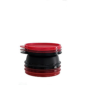 Tupperware Airtight Leakproof Storage Container (Set of 3, 300 ml) Cherry, Ruby, Black, 11155467