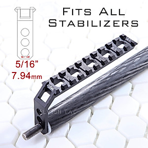 Elvish Tac Picatinny Rail for Compound Bow-Stabilizer Mount - Bowhunting Bowfishing