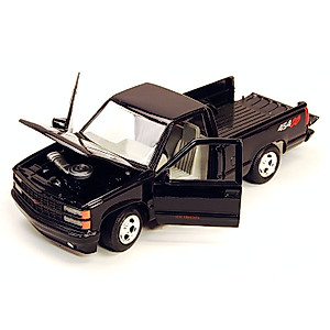 1992 Chevrolet Pickup SS 454 Black 1/24 Diecast Car Model by Motormax 73203