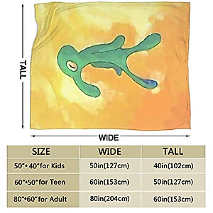 Classic Bold and Brash Travel Blanket Squidward Soft Lightweight Fleece Flannel Throw Blanket 80"x60"