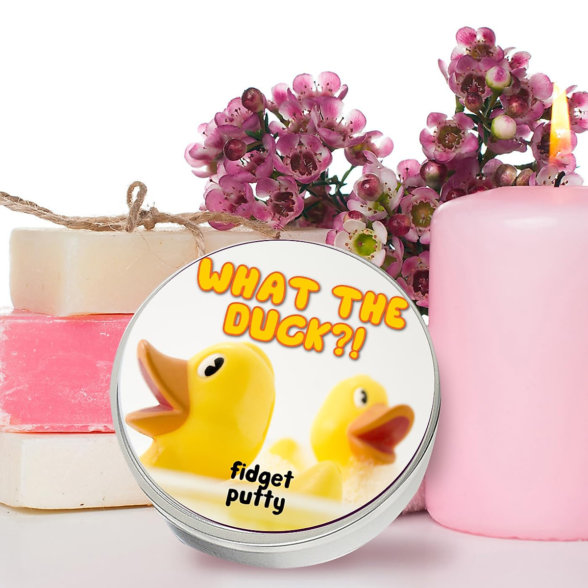 What The Duck Fidget Putty - Quirky Rubber Ducky Stress Relief Toy - Premium Silly Putty for Fun, Relaxation, and Unique Gifts - Get Yours Today!