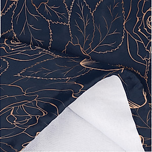 Abstract Floral Plastic Bag Holder, Art Rose Flower Grocery Bag Storage Holder Hanging Garbage Shopping Bag Trash Bags Organizer for Kitchen Home