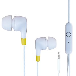 Wired Earbuds Headphones in-Ear Earphones with Microphone Remote. 3.5mm Plug in Audio Jack, Noise Isolating Ear Buds, Memory Foam for iPhone, Samsung, Women, Small Ears