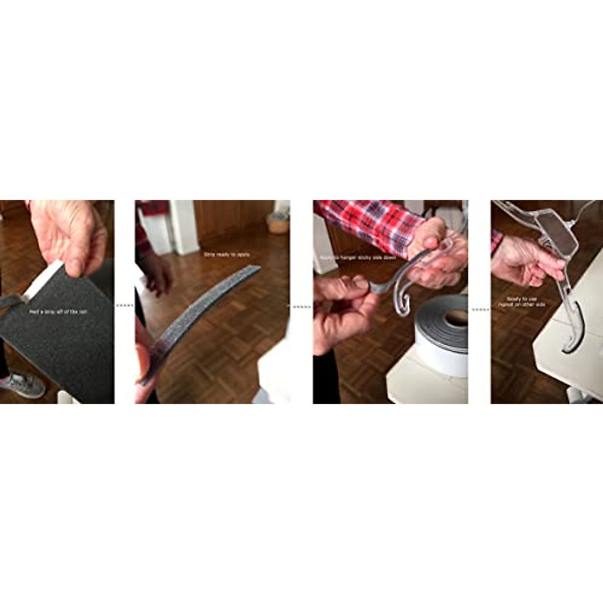 Foam Hanger Protection Strips Roll of 1600 Self Sticking for Retail Store or Home Use