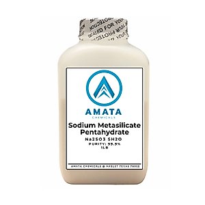 Sodium Metasilicate Pentahydrate (Na2SO3 5H2O) - Purity 99.9% (1 Pack (1lbs))