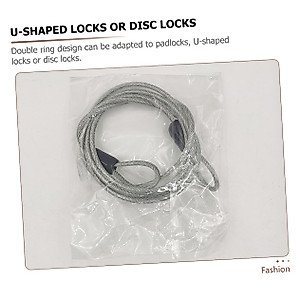 OSALADI 3pcs Wire Rope Metal Lock Steel Wire Lock Cable Green Lock Rope Road Bike Looped Bike Cable Lock Cable with Aksesuar? Kilidi Heavy Duty Bike Lock Padlock Cable Ring Security Lock