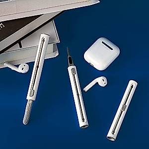 Bluetooth Earbuds Cleaning Pen 3 in 1 Cleaner Kit Earphone Brush, Multi-Function Portable Soft Cleaning Brush Pen Tools for Airpods Pro 1 2 3 Camera Lens Phone in-Ear Headphones Case