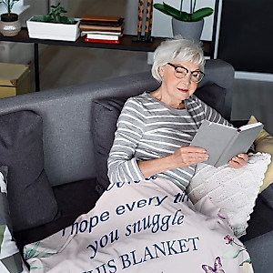 Fouca Birthday Gifts for Women Teen Girls Throw Blanket 60"X50", Best Friend Birthday Gifts, Gifts for Women Birthday Unique Friend, Birthday Gifts Ideas, Happy Birthday Decorations