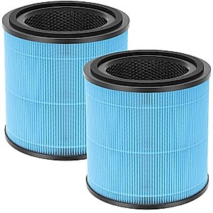AP0601 Replacement Filters Compatible with AIRTOK Air Puri-fier, 4-in-1 H13 True HEPA Filters, High-Efficiency Activated Carbon Filter, AP0601-RF 2 Pack