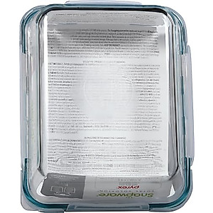 Snapware 6-Cup Total Solution Rectangle Food Storage Container, Glass