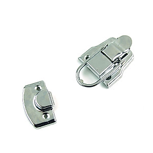 2x Drawbolt Closure Latch for Guitar Case or musical cases,72.5x 45mm Chrome