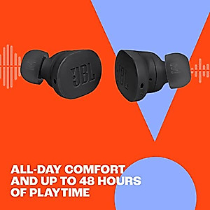 JBL Tune Buds - True Wireless Noise Cancelling Earbuds (Black), Small