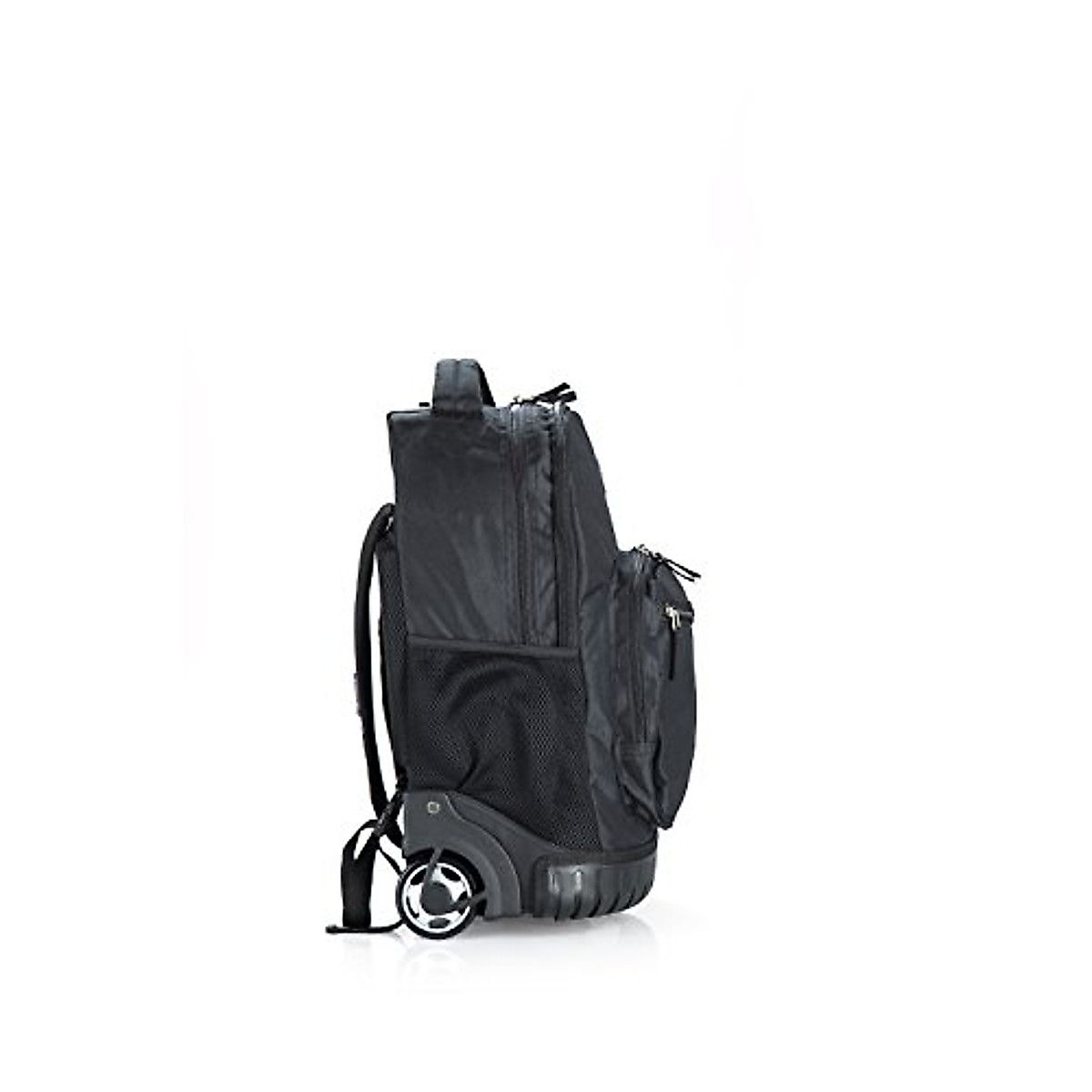 Tilami Rolling Backpack 18 Inch for School Travel, Black