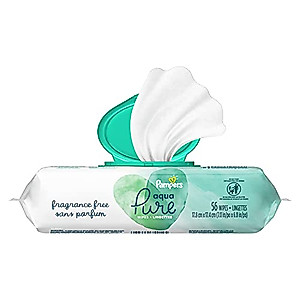 Pampers Aqua Pure Sensitive Baby Wipes 1X Pop-Top 56 Count