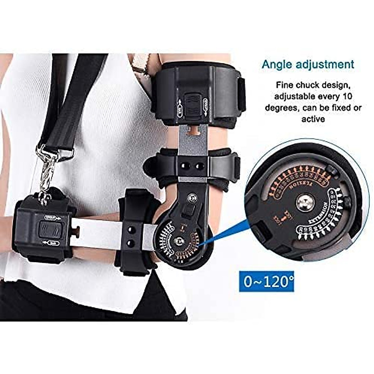 arm Sling Shoulder Sling ZHANGDONGArm Fracture Correction Rehabilitation Protector Support, Adjustable Arm Sling Support Strap, Help Elevate Arm Injury Recovery7.31(Size:Left)