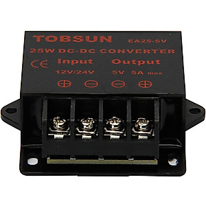 DC-DC Buck Converter 12V 24V Step Down to 5V 5A 25W Voltage Regulator Power Converter Adapter Module Transformer