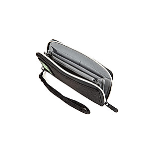 DIME BAGS Wristlet Wallet - RFID-Blocking Carrying Case with Secure Zipper and Wristlet Loop (Black)