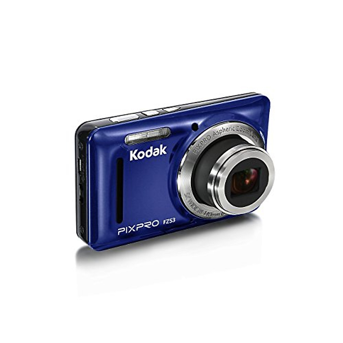 Kodak FZ53-BL Point and Shoot Digital Camera with 2.7" LCD, Blue (Renewed)