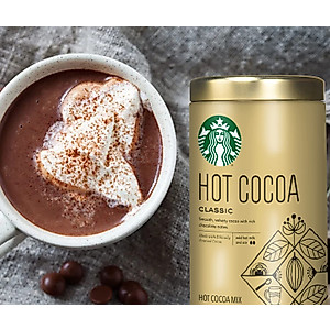 Starbucks Hot Cocoa Mix Classic 10 OZ Bronze Gift Tin 8 fluid_ounces