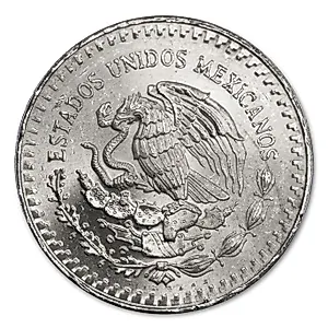 1982 - Present (Random Year) 1 oz Mexican Silver Libertad Coin Brilliant Uncirculated with Certificate of Authenticity - Moneda de Plata Pura de Ley 1 Onza BU