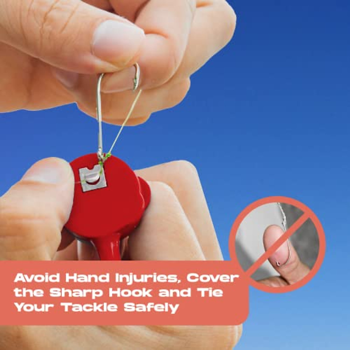 HOOK-EZE Fly Fishing Accessories - Fishing Knot Tying Tool for Tying Fishing Line to Hooks - Fishing Gear and Equipment, Gadget to Tie Knots Quick and Easy - Fishing Gifts for Men - Green