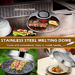 Joyfair 23Pcs Griddle Accessories Kit, Flat Top Grill Spatulas Set with Melting Dome, for Outdoor Camping BBQ, Stainless Steel Grilling Tools, Including Turners Scraper Carrying Bag, Dishwasher Safe