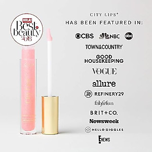 City Beauty City Lips Plumping Lip Gloss Sun Diego - High-Shine Gloss for Fuller, Younger-Looking Lips | Hydrating & Smoothing Lip Treatment Hyaluronic Acid