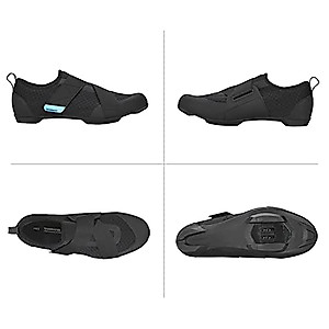 SHIMANO SH-IC200 Men's Indoor Cycling Specific Shoe, Black, 8-8.5