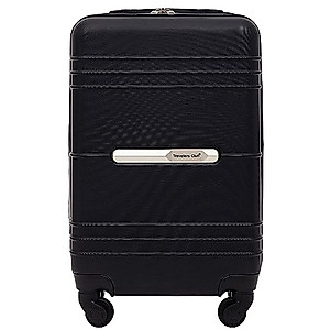 Travelers Club 20" Richmond Spinner Carry-On Luggage, Black, 20 Inch