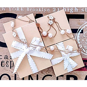 TheDisplayGuys 25-Pack #53 Cotton Filled Cardboard Paper Jewelry Box Gift Case - Kraft Brown (5 7/16 x 3 15/16 x 1#53)