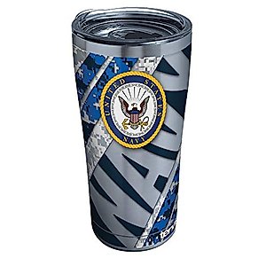 Tervis Triple Walled Navy Insulated Tumbler Cup Keeps Drinks Cold & Hot, 20oz - Stainless Steel, Digi Camo