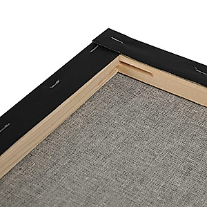 Gredak Black Canvases for Painting, 12x16 Inch 6-Pack Blank Black Canvas, 100% Cotton Stretched Canvas, Paint Supplies for Adult, Perfect Art Supplies for Acrylics and Oil Paints