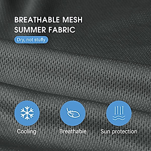 AIWOLU Balaclava Full Face Mask Summer for Sun Protection Breathable Long Neck Covers for Men Women Cycling Fishing…