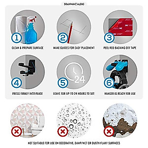 BRAINWAVZ The STORIO - Gamepad Controller & Headphone Hanger Holder Stand - Designed for XBOX ONE, PS4, PS3, PS5, Dualshock, Switch, PC, Steelseries, Steam & More, Black