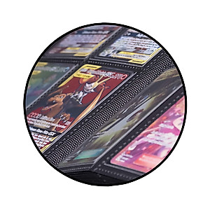 TopDeck 500 Card Ringless Zip Binder Pro - 9-Pocket Pages Side Load Sleeve TCG Storage Portfolio, Compatible with Pokemon, Yu-Gi-Oh, One Piece, MTG, Comic Trading Collectible Cards - Black