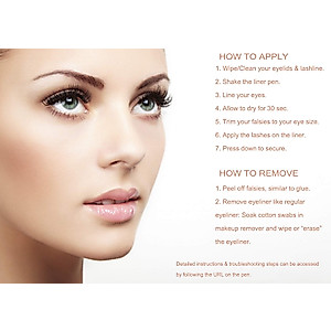 Lash'd Up Glue Liner Pen (Extra-Strength, Clear) Adhesive Eyeliner Waterproof for False Lashes, Strong Hold 0.06 Oz.