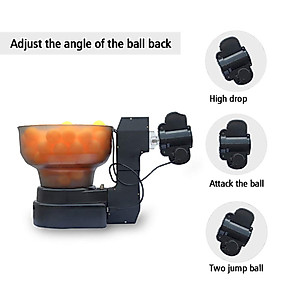 ZXMOTO Table Tennis Robot Automatic Ping Pong Robot Machine for Training (HP-07)