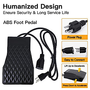 800W Flex Shaft Rotary Tool Electric Hanging Grinder Carver,Electric Multi-function Metalworking Tools Repair Kit,Foot Pedal Control,Metal Flexible Shaft,Suitable for Carving, Buffing, 23000 RPM