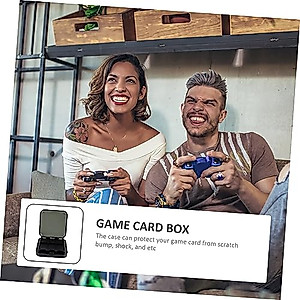 ibasenice 3pcs game cartridge Game Storage game holder gaming organizer game card organizer game card protective case game card carrying case portable hard shell protector card box lite abs