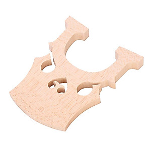 Cello Bridge,4/4 3/4 Cello Maple Bridge Maple Wood Self Adjusting Fitted Bridge Musical Instrument Replacement Accessory (Pack of 2)(Wood Color 4/4) Cello Bridge cello bridge cello bridge 4 4
