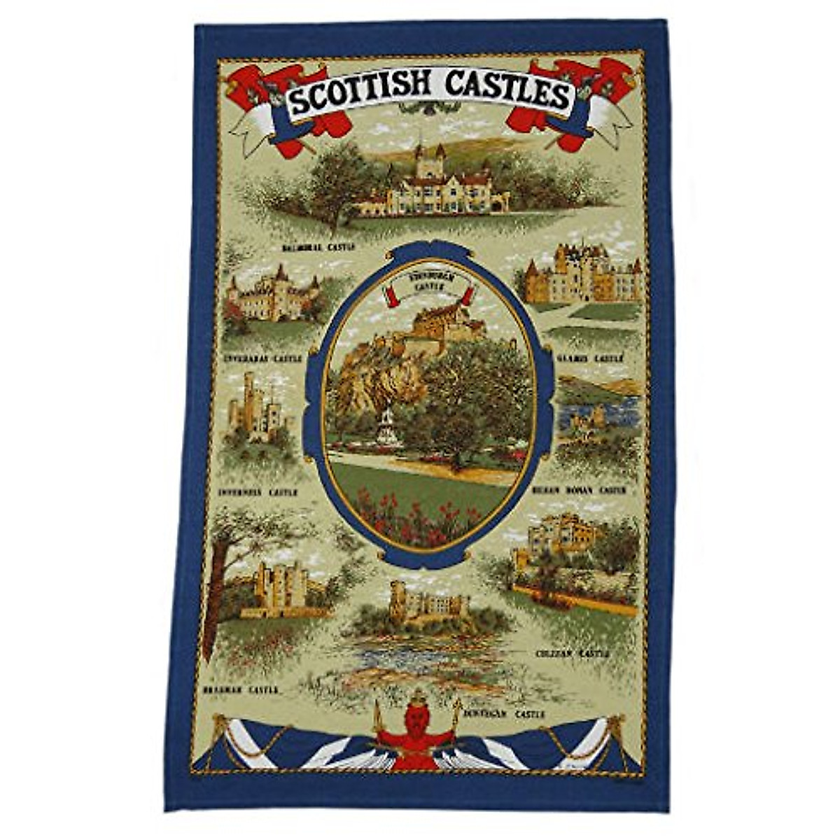 Glen Appin 100% Cotton Tea/Dish Towel - Scottish Castles