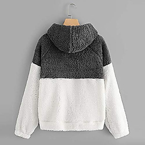 Women Full Zipper Hooded Sweatshirt Winter Hoodies Coat Fleece Hooded Pullover With Pocket Warm Hooded Jacket