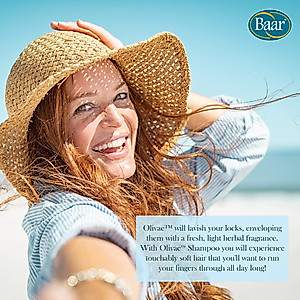 Baar Olivae Shampoo Organic Olive Oil Formula Nourishes Hair while Cleaning. Aloe Vera, Jojoba Oil, and Proteins Repair Damaged Hair, Help Thicken, and Adds Body to All Hair Types. 8 ounces.