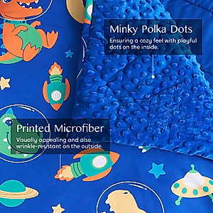 JOIEDOMI Toddler Nap Mat with Pillow & Blanket - 55''*30'' for Kids Ages 3-7 Years - Roll Up Nap Mat for Preschool - Soft Dinosaur Kids Sleeping Mat - for Boys Girls Kindergarten Daycare Sleepover