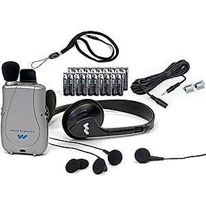 ELITE PACKAGE: PockeTalker Ultra w/Headphone, FREE Dual & Single Earbuds, FREE Year Supply of Batteries & Liberty Microfiber Cloth