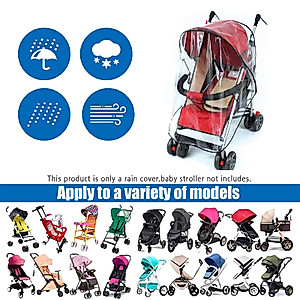 Kangkang@ Universal Pushchair Stroller Pram Buggy Transparent Rainproof Cover Rain Shade Protector