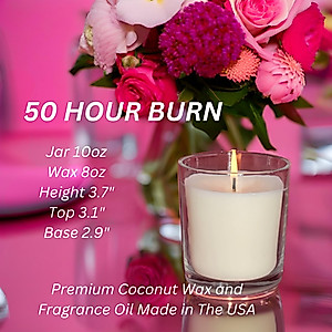 Scented Candle Shalimar # Perfume Version, Elegant Womens Fragrances, Gifts for Women, Home Luxury Scents, Aesthetic Home Decor, Organic Coconut Wax Candles, Long Lasting Clean 50 Hour Burn, USA