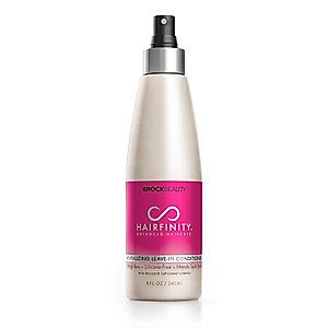 Hairfinity Revitalizing Leave In Conditioner - Biotin Growth Treatment for Dry, Damaged Hair and Scalp - Silicone Free Heat Protection Formula Mends Split Ends with Quinoa and Jojoba Oil 8 oz