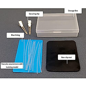 MASKIS Complete Suture Practice Kit, Microscopy Vascular Anastomosis Suture Practice Model Training, Does Not Easily Break Training Tool Model for Teaching Study Display